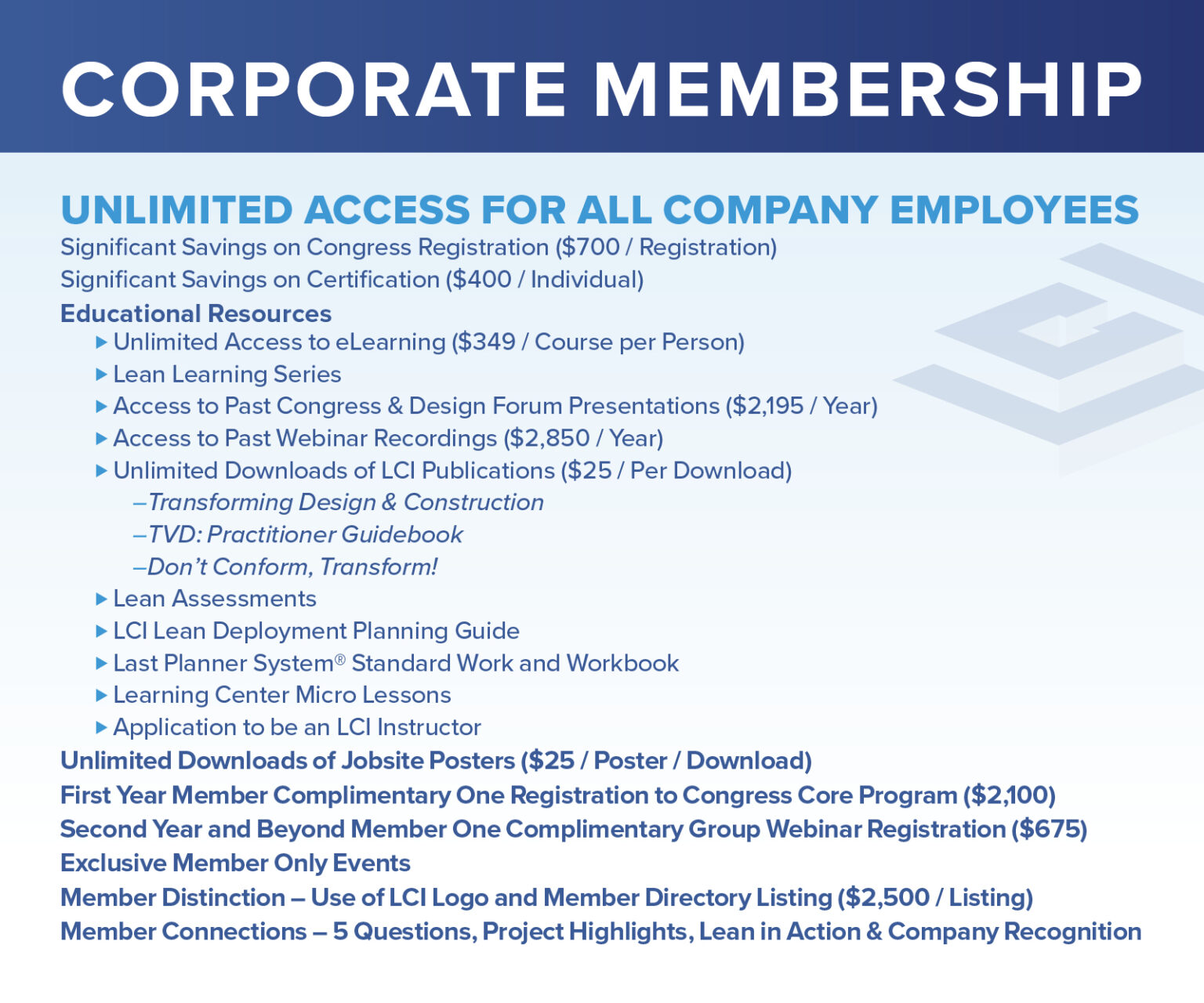 Join LCI | Lean Construction Institute